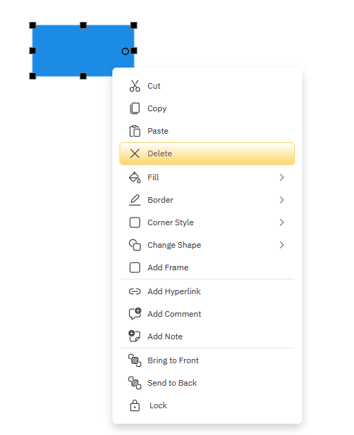 Deleting Shapes or Lines – SmartDraw Knowledge Base