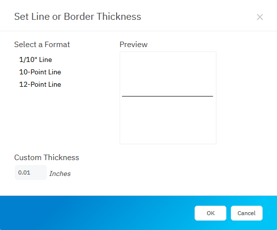 Custom Line Thickness Dialog – SmartDraw Knowledge Base