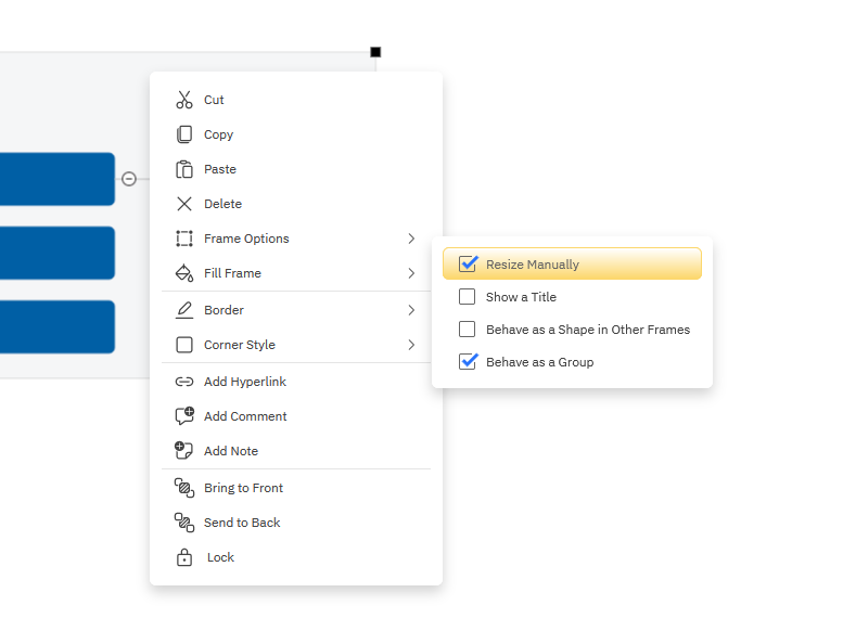 Changing Frame Properties – SmartDraw Knowledge Base