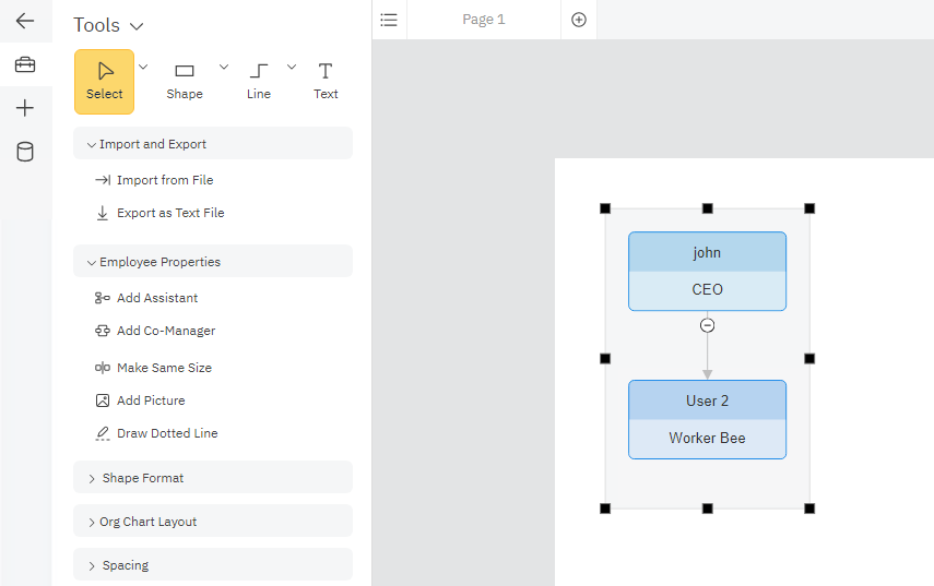 Build an Organizational Chart from Data – SmartDraw Knowledge Base