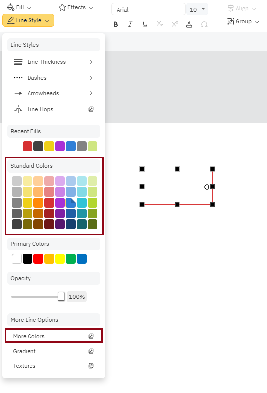 Changing Shape Styles: Fill Color, Border Thickness and More – SmartDraw Knowledge Base